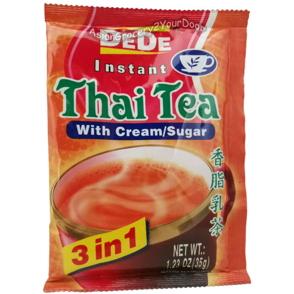 DeDe Instant Thai Tea Drink with Cream and Sugar– Asiangrocery2yourdoor